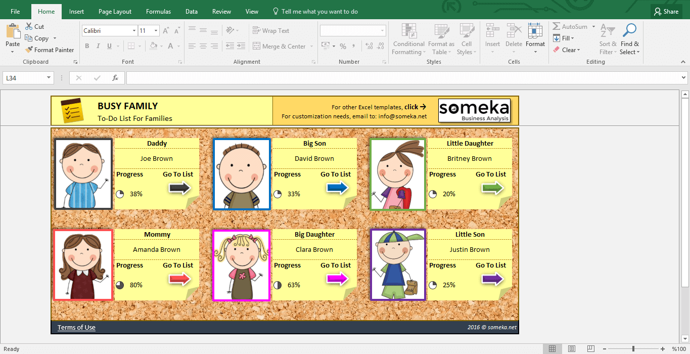 Family To Do List Printable Checklist Template In Excel Family To Do List Printable Checklist Template In Excel