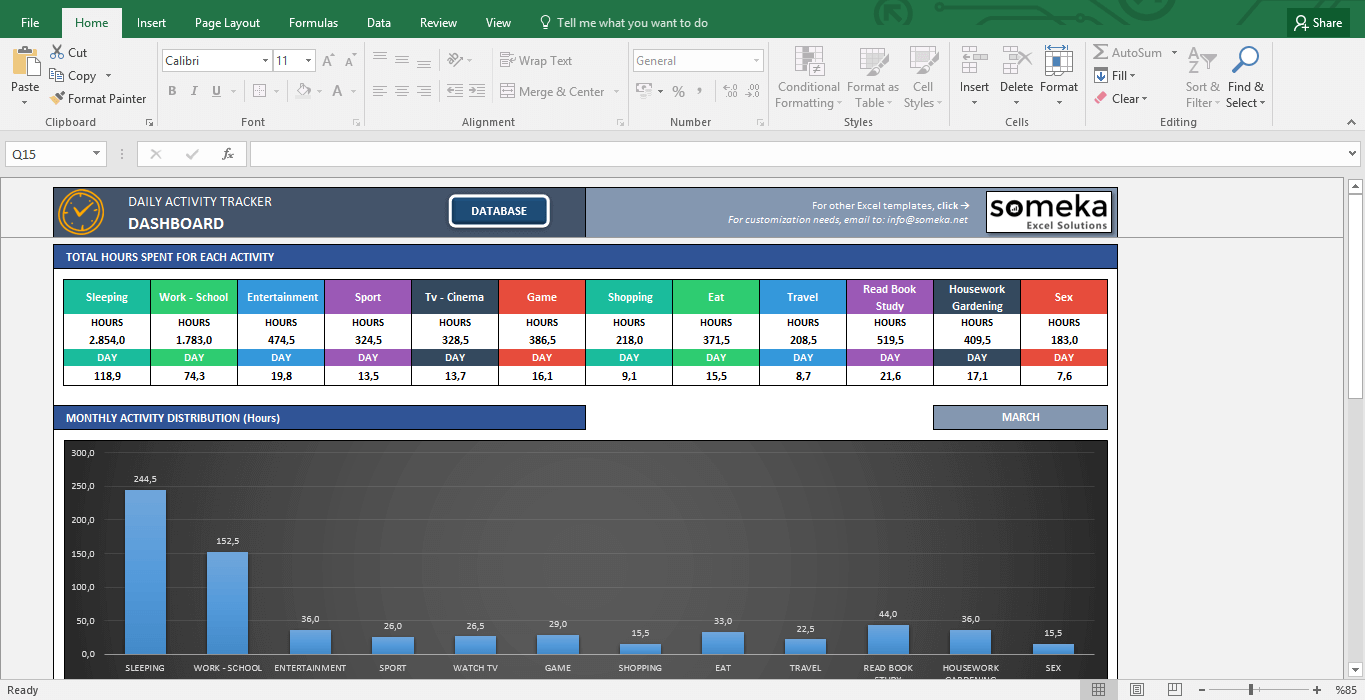 Daily Activity Tracker Template Printable Excel Daily Tracker Template
