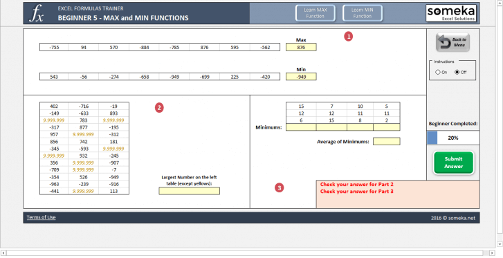 Excel Formulas Practice Exercises | Excel Training