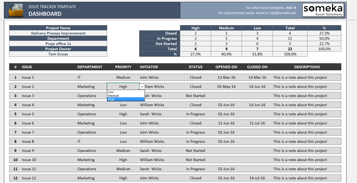 Download Defect Tracking Template Excel Gantt Chart Excel Template
