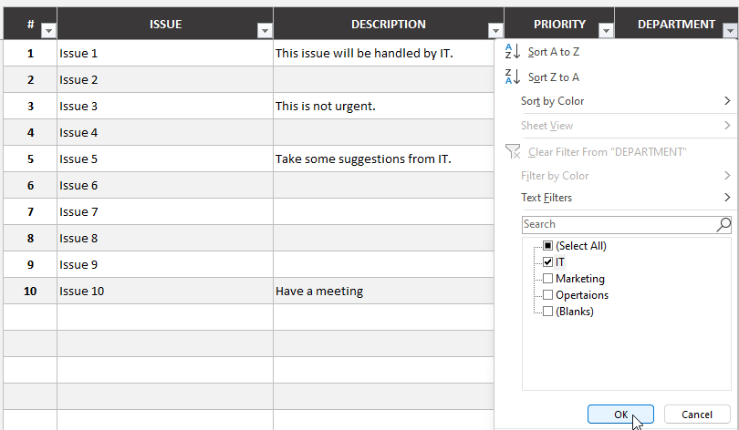 Issue Tracking Spreadsheet Template Excel Issue Tracking Spreadsheet Template Excel