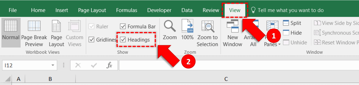 Can't see column headings. How to display them? | Someka FAQ Can't see column headings. How to display them? | Someka FAQ