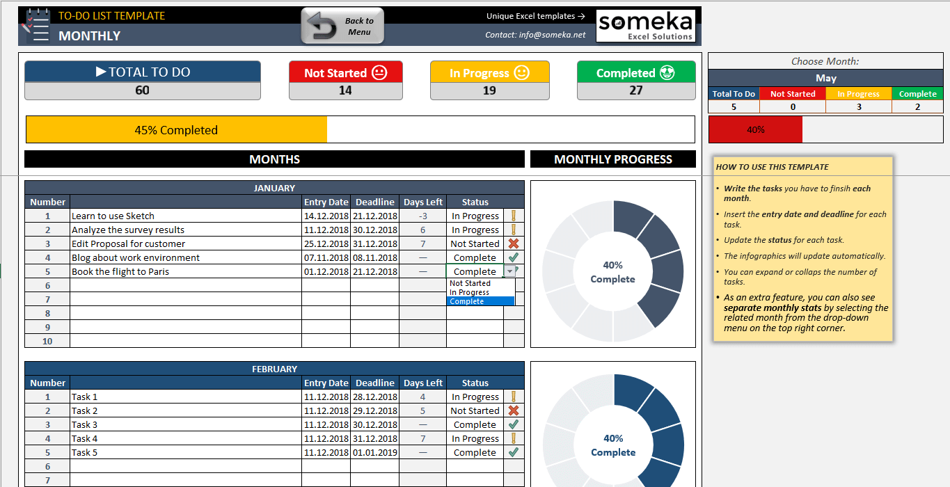 Excel Template Todo List Gaibrokers
