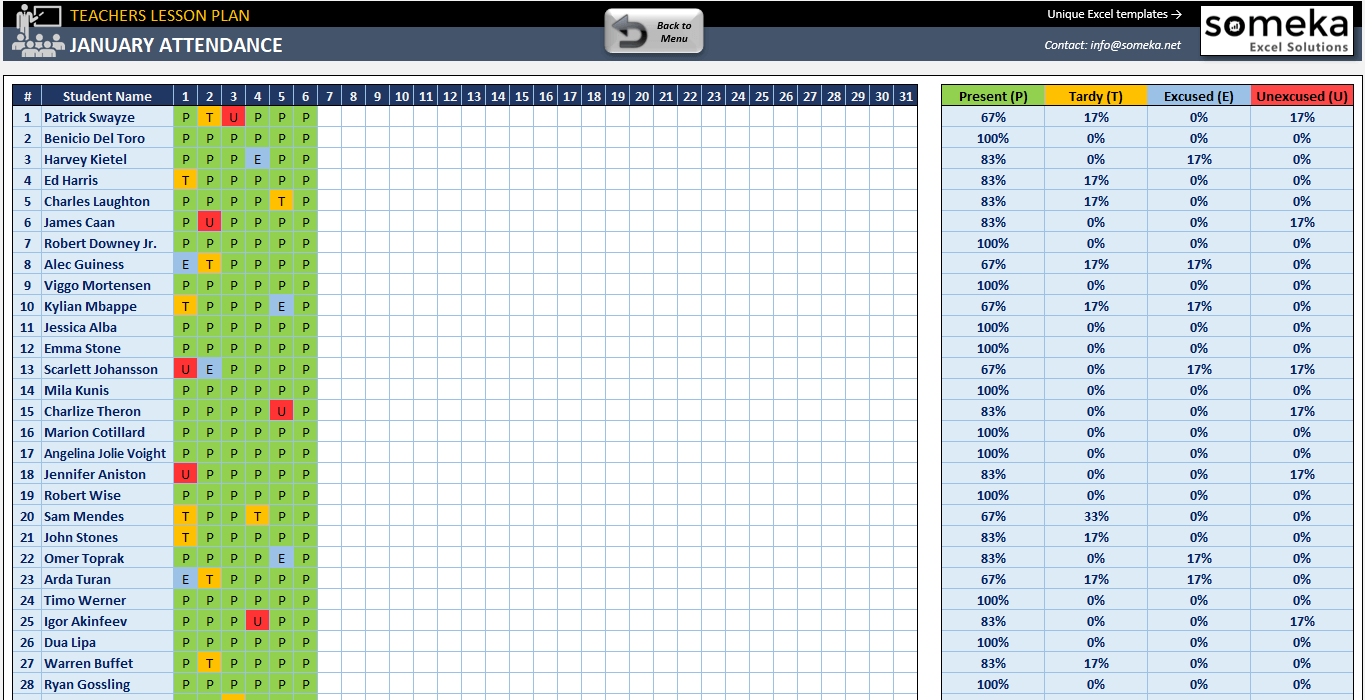 Teacher Lesson Plan Template Free Teaching Guide In Excel