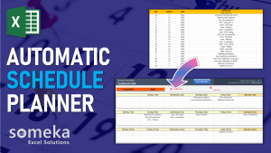 Automatic Schedule Generator Excel | Excel Schedule Template