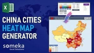China Heat Map Excel Template | Create Geographical Map in Excel