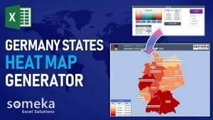 Germany Heat Map Generator | Editable Germany Map in Excel