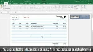 Invoice Excel Template with Customer Database | Free Download