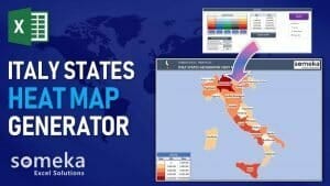 Italy Heat Map Generator | Create Population Density Map in Excel!