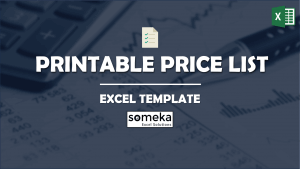 Price List Excel Template with Product Database | Price Sheet