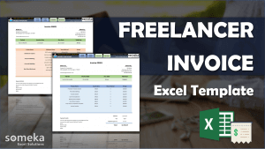 Freelance Invoice Excel Template | Self Employed Hourly Invoice