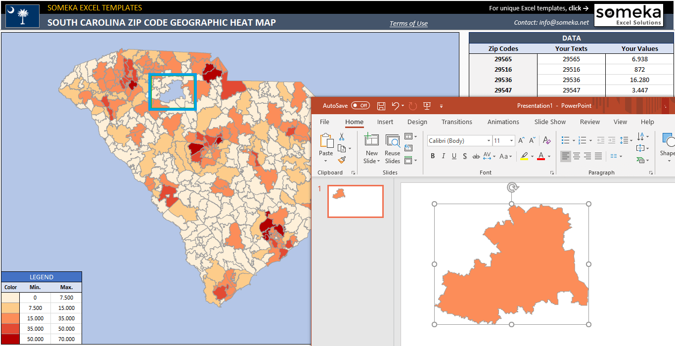 US Zip Code Heat Map Generators Zip Code Analysis For States Of US 