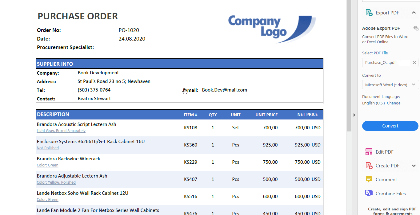 Purchase Re Form Template Excel