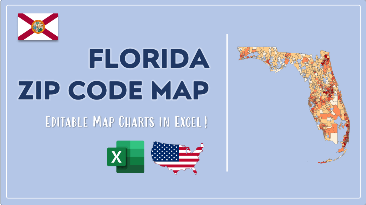 Florida Zip Code Map And Population List In Excel Florida Zip Code Map And Population List In Excel