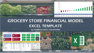 Grocery Store Financial Model Excel Template