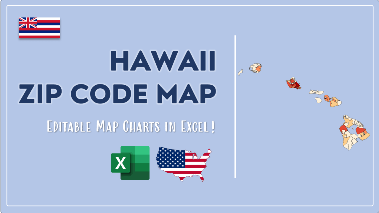 Hawaii Zip Code Map And Population List In Excel Hawaii Zip Code Map And Population List In Excel