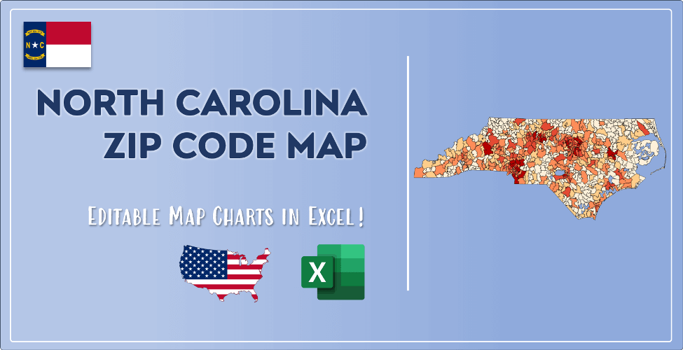 North Carolina Zip Code Map And Population List In Excel North Carolina Zip Code Map And Population List In Excel