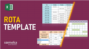 Rotation Schedule Excel Template | Staff ROTA Planner for HR
