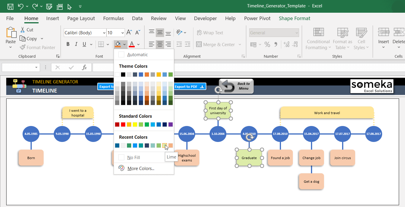 Excel Timeline Template Project Timeline Template In Excel 