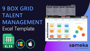 9 Box Grid Excel Template Free Download | Succession Planning
