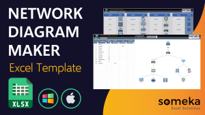 Network Diagram Excel Template | Network Map Creator
