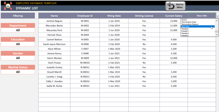 Excel Templates Employee Database Gambaran - Riset Excel Templates Employee Database Gambaran - Riset