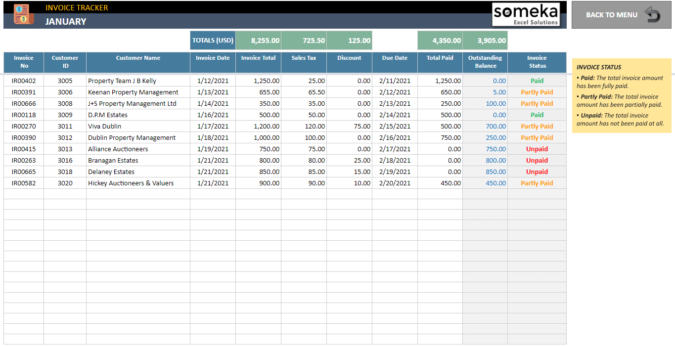 Invoice Tracker Google Sheets Template Ubicaciondepersonas cdmx gob mx