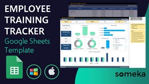 Employee Training Tracker Google Sheets Template | Staff Training