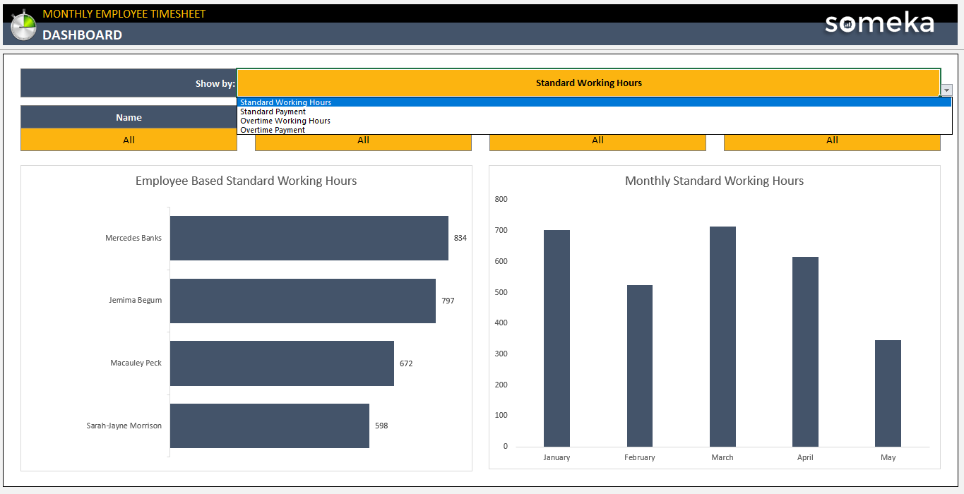 Timesheet Calendar Excel Template 2023 Monthly Timesheet Lupon gov ph