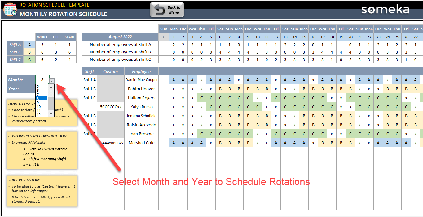 Hourly Schedule Excel Template