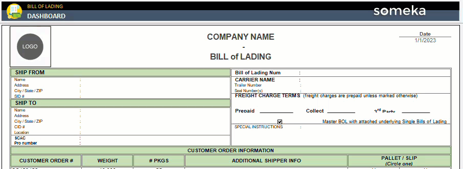 How to Make Bill of Lading? (+Excel Template)