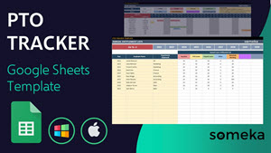 PTO Tracker Google Sheets Template | Personnel Leave Tracking