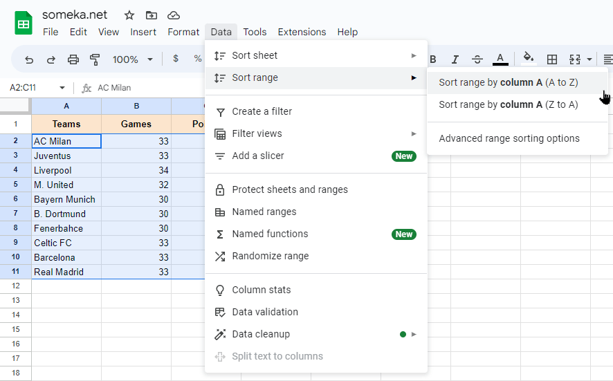 How To Sort In Google Sheets Learn How To Sort Data