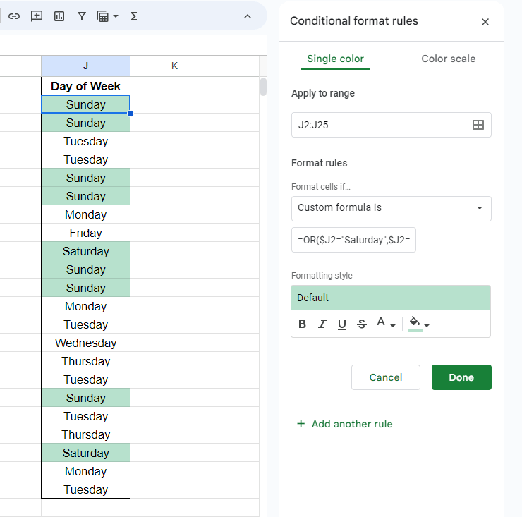Conditional Formatting Google Sheets Complete Guide 