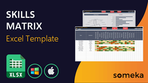 Skills Matrix Template Excel | Instant Download